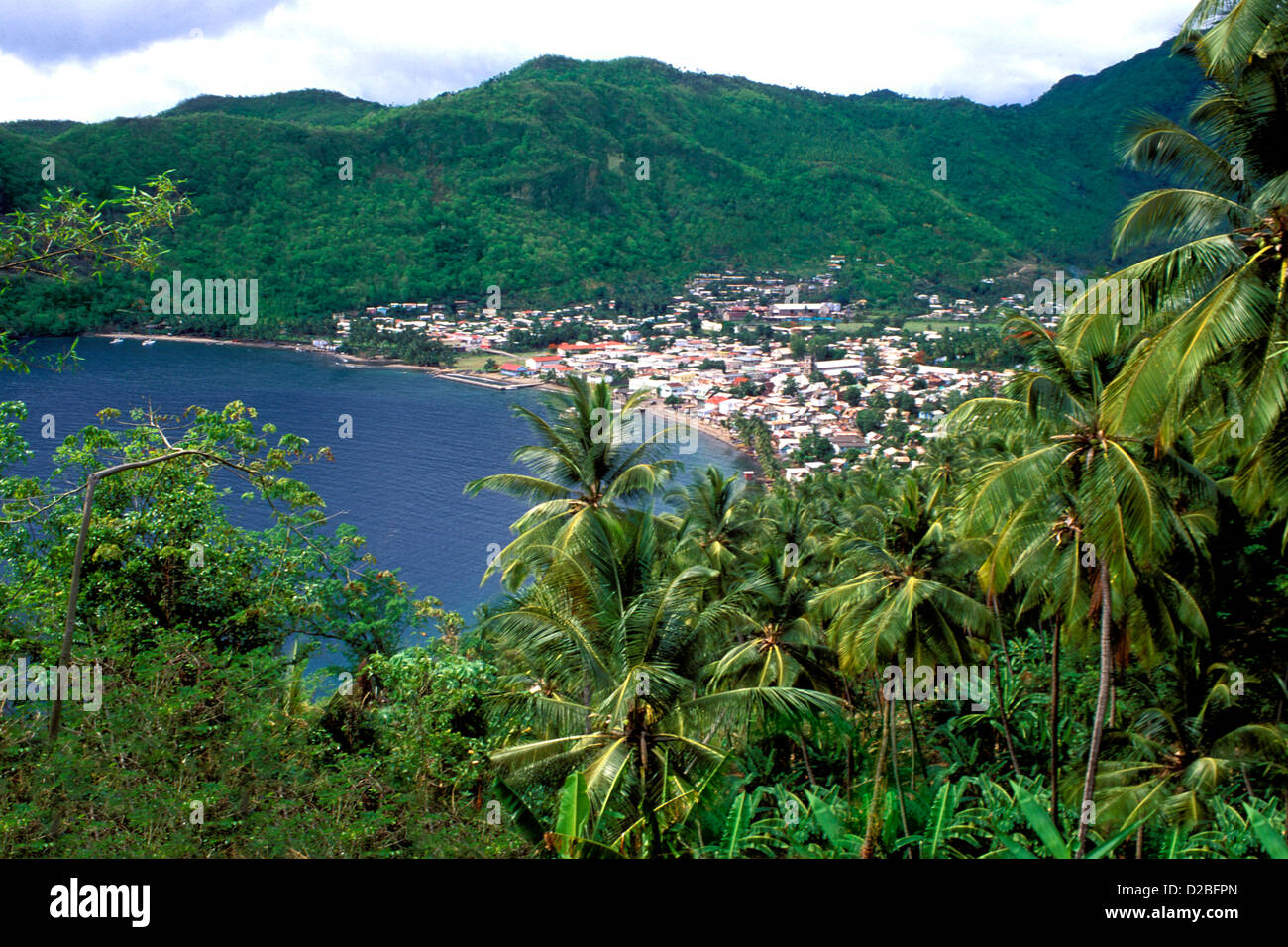 St. Lucia. Soufriere. Aerial Stock Photo - Alamy