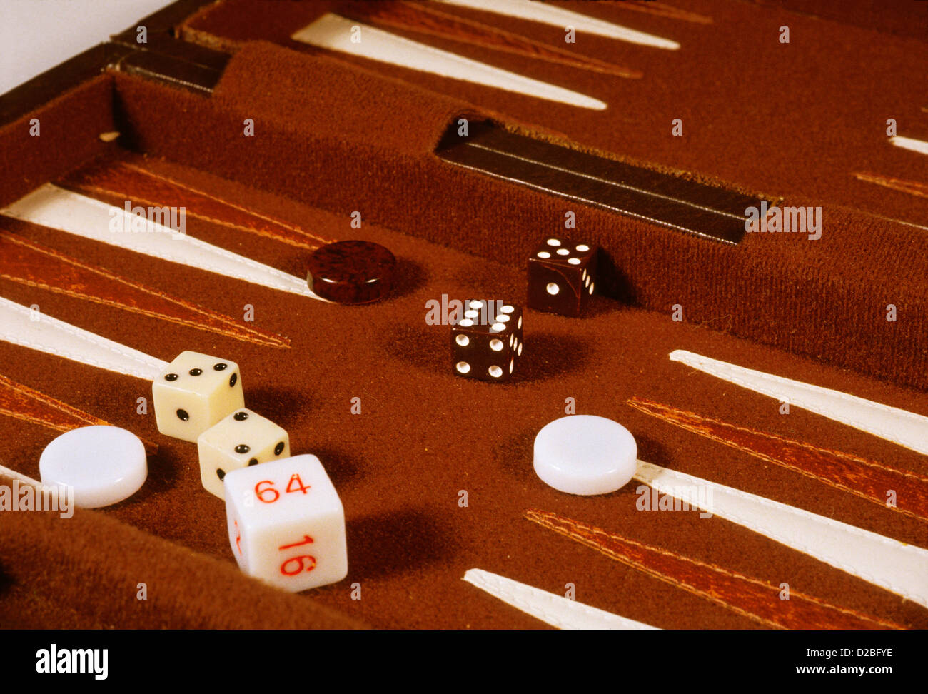 Still-Life: Backgammon Game Stock Photo - Alamy