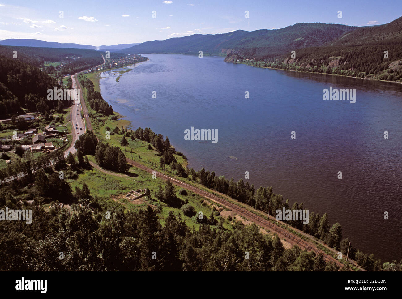 Russia. Siberia . Krasnoyarsk.Yenisei River Stock Photo - Alamy