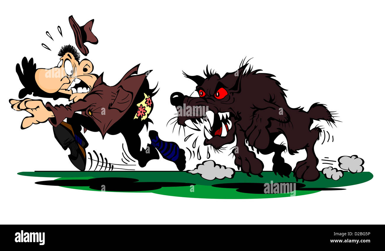 Cartoon wolf man hi-res stock photography and images - Alamy