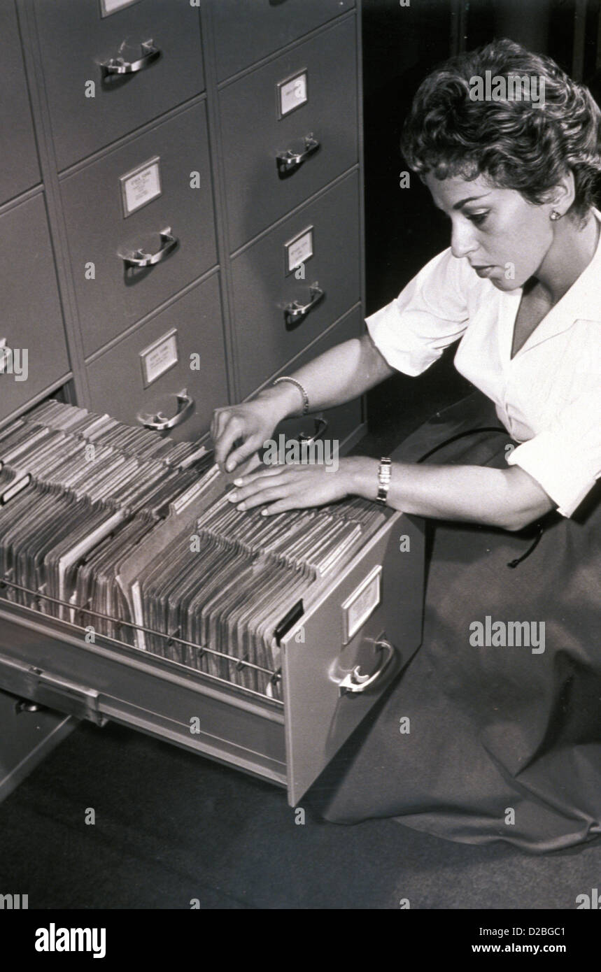 1950s Secretary High Resolution Stock Photography and Images - Alamy