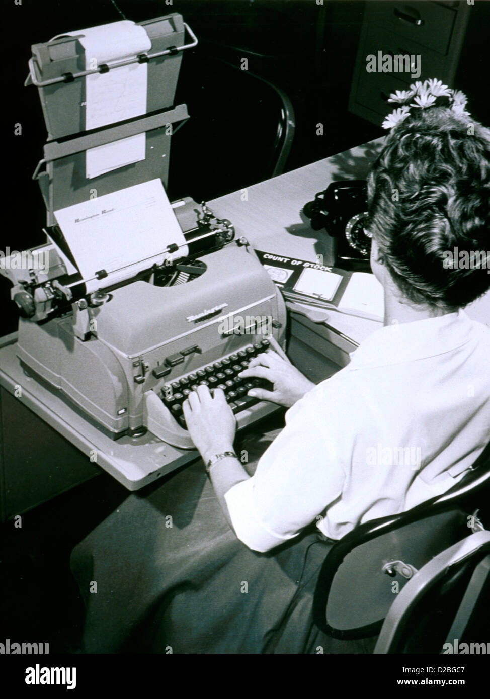 1950s Secretary High Resolution Stock Photography and Images - Alamy