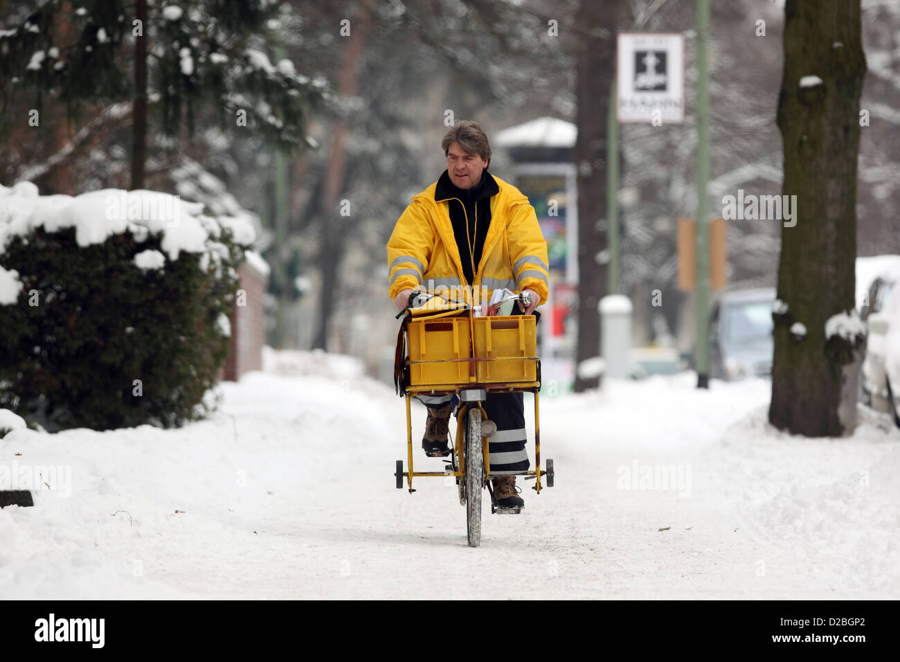 Postman bike post man mail hi-res stock photography and images - Alamy