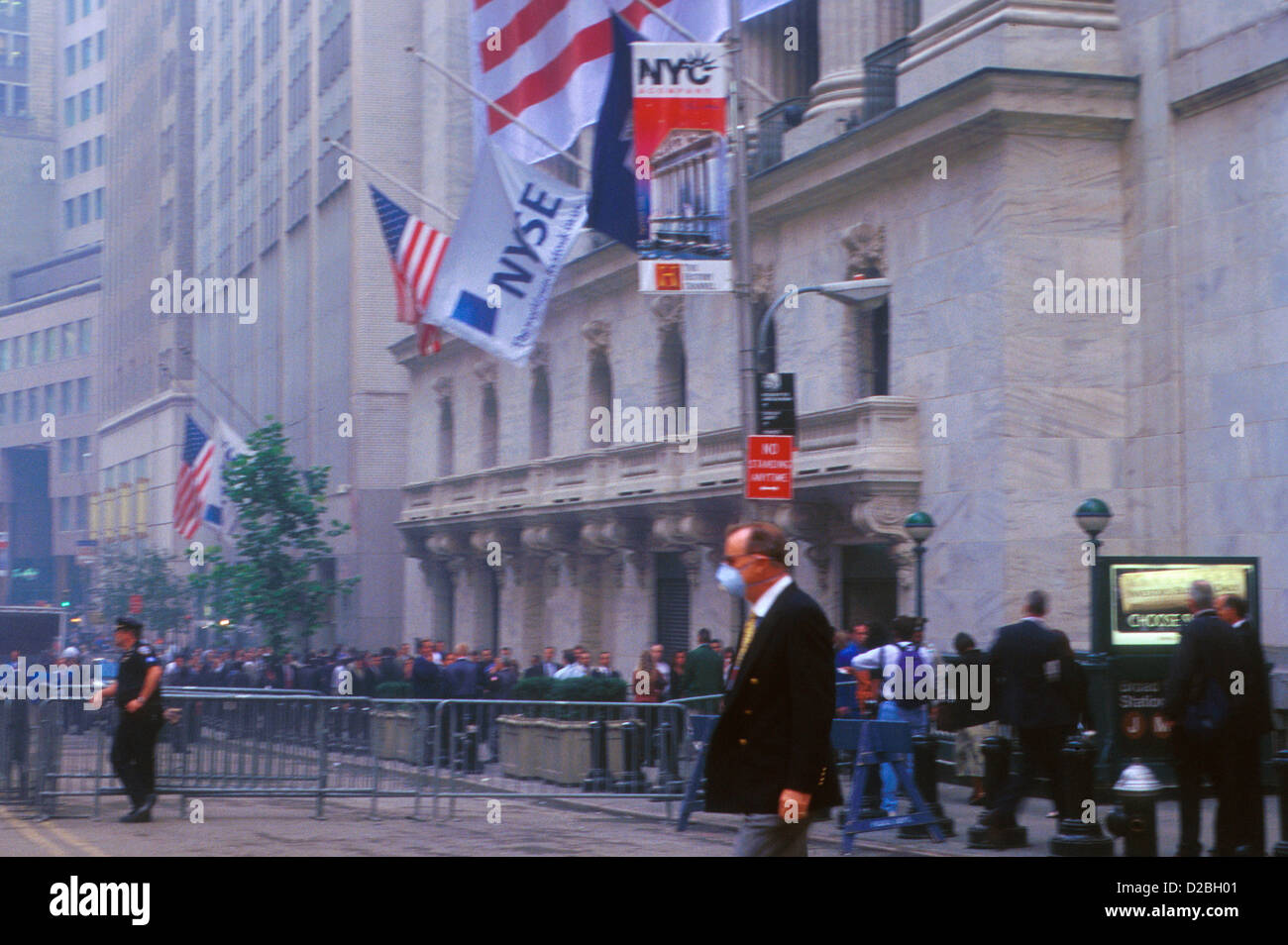 New York City, 9/11/2001. Stock Exchange Reopening Following World ...