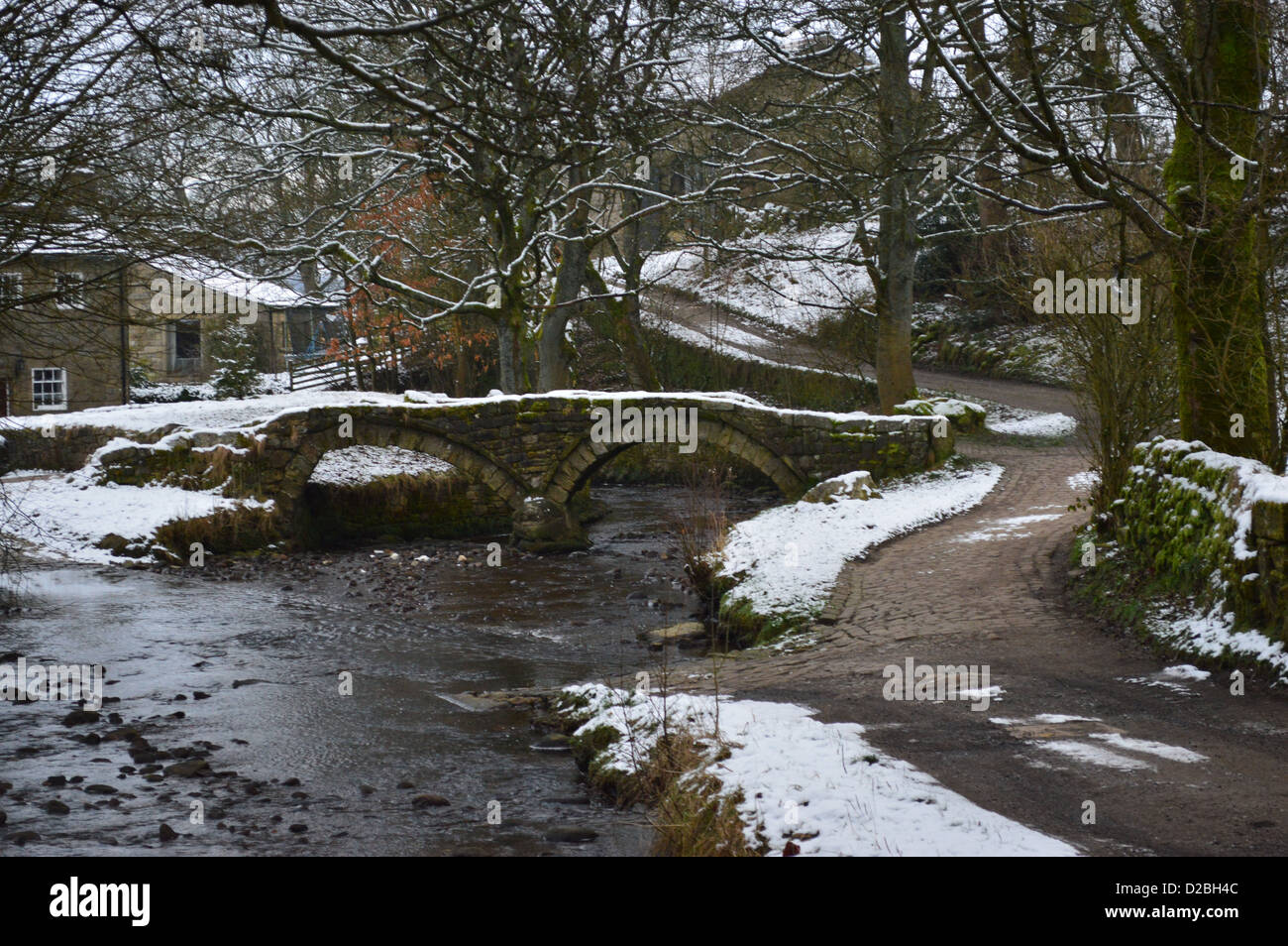 The clapper bridge, wycoller hi-res stock photography and images - Alamy