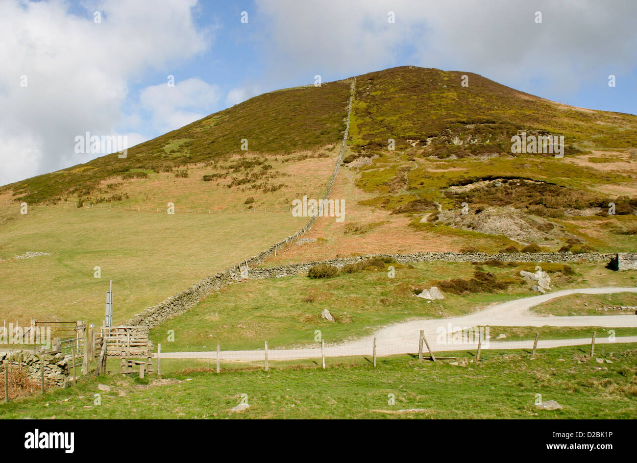 Moel Arthur and Offa's Dyke Path Clwydian Range Denbighshire Wales UK ...