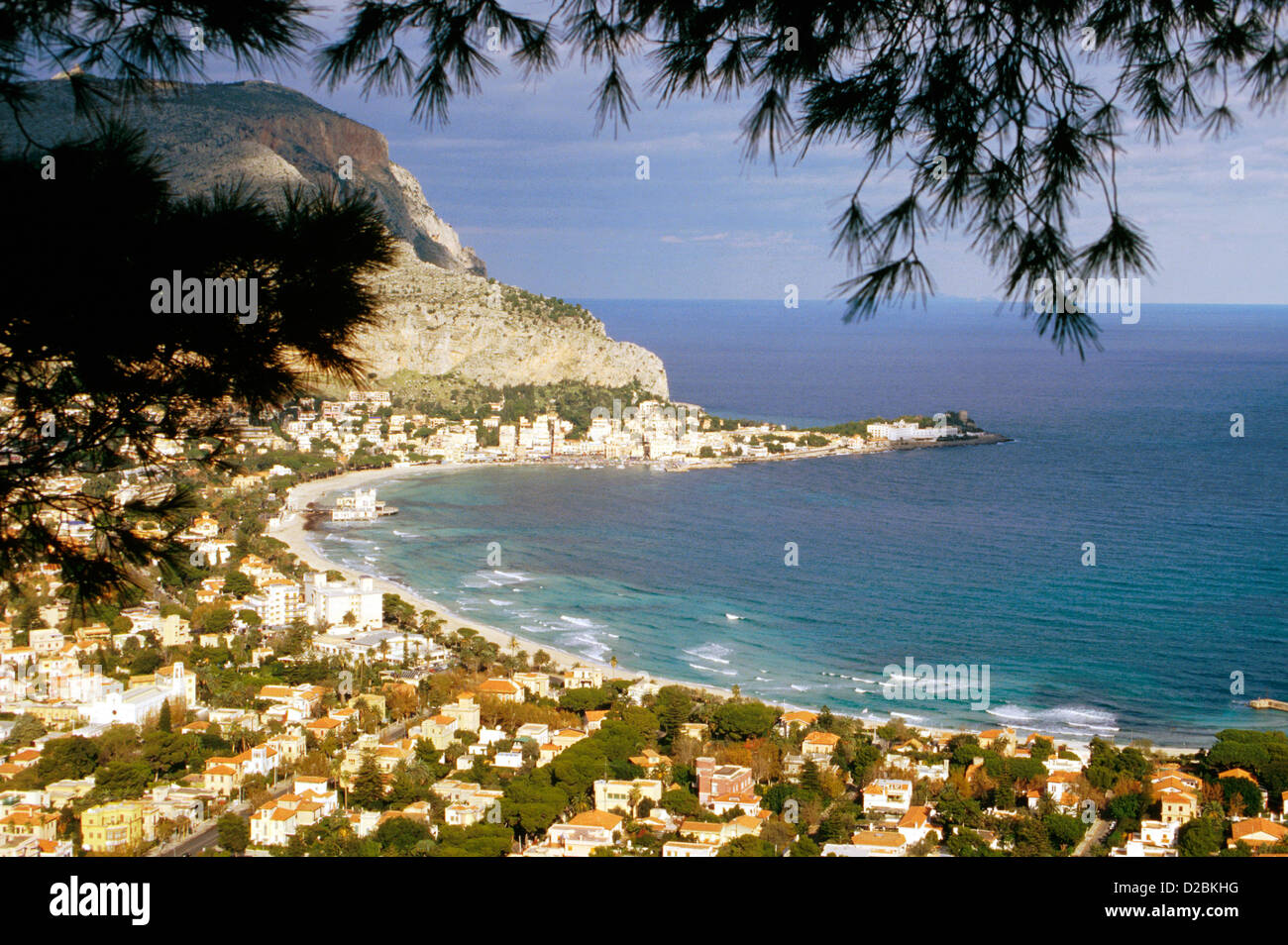 Mondello overall view hi-res stock photography and images - Alamy