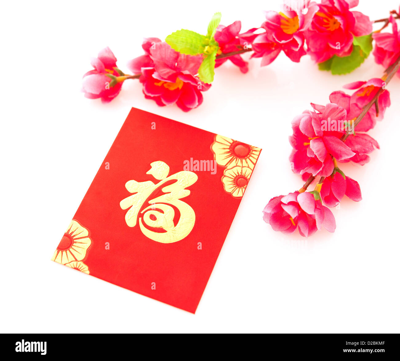 Chinese new year festival decorations on white background, the ...