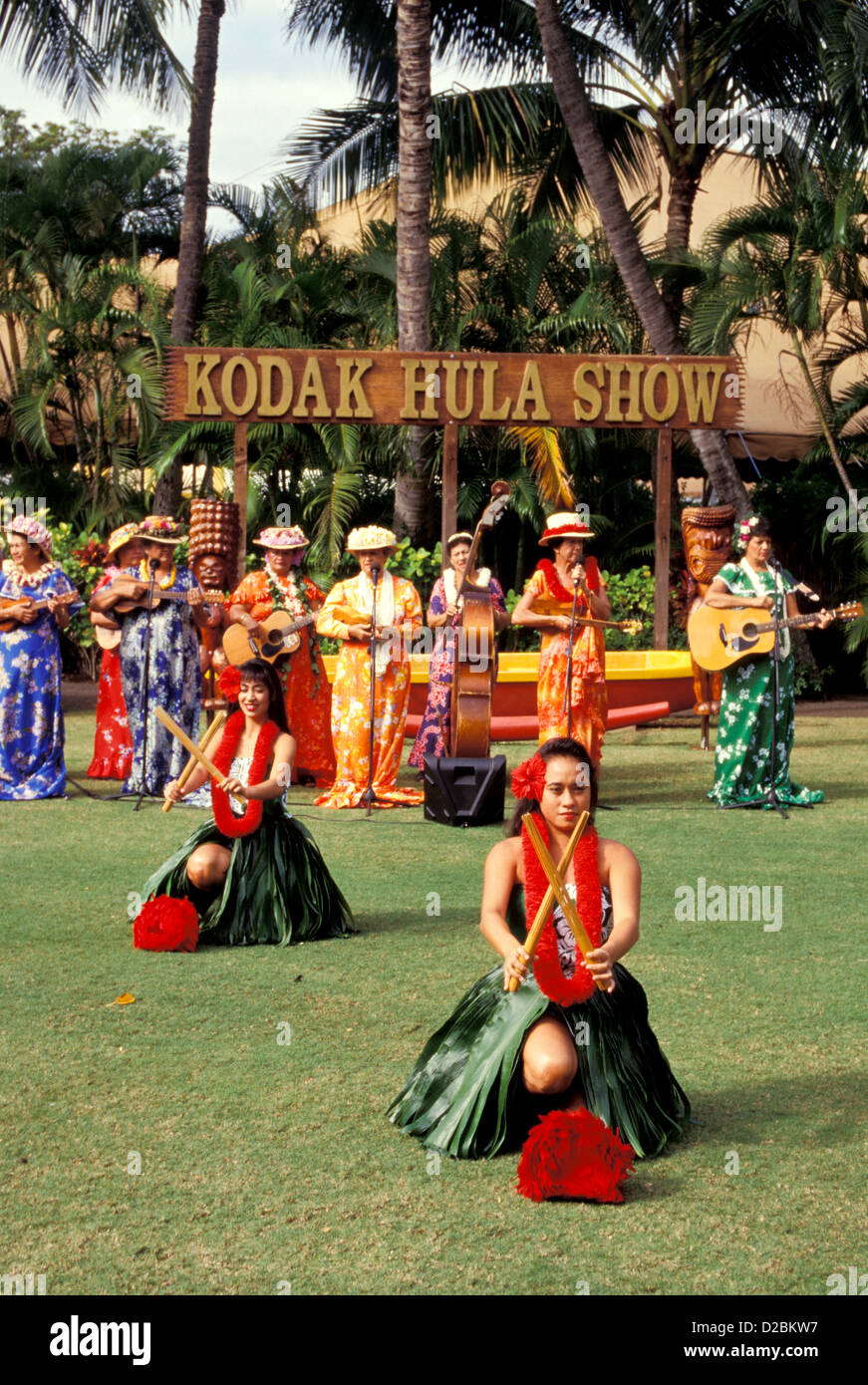 Hawaii, Oahu. Honolulu. Hula Show Stock Photo - Alamy