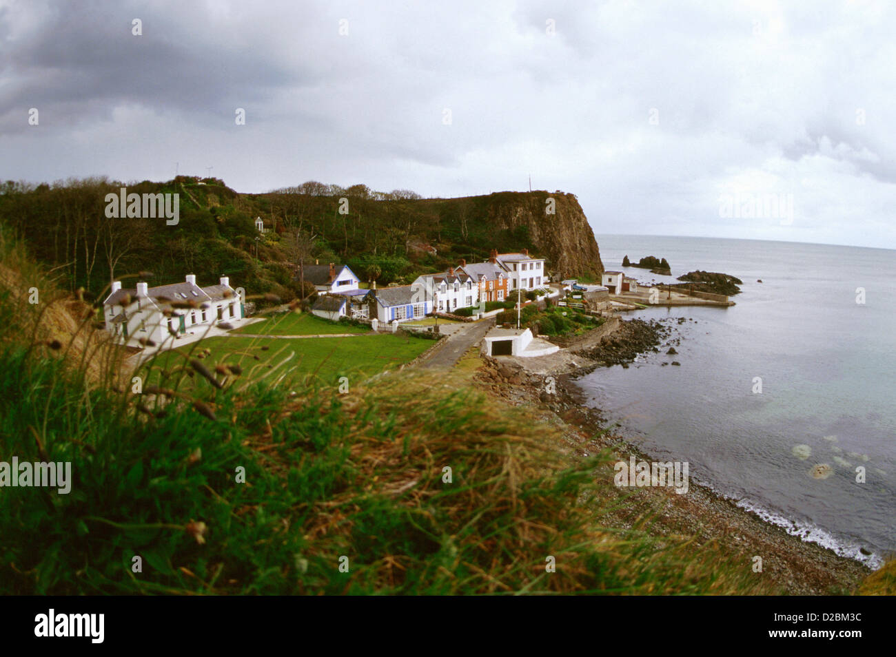 Ireland, Causeway Coast, County Antrim, Portbradden. Houses On Coast ...