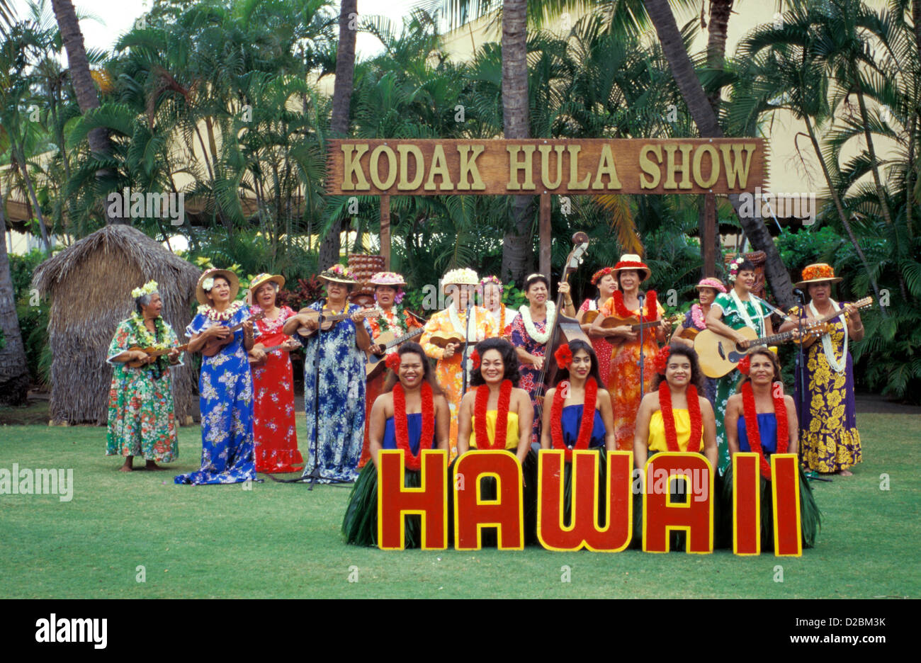 Hawaii honolulu hula show travel u s a hawaii oahu hi-res stock ...