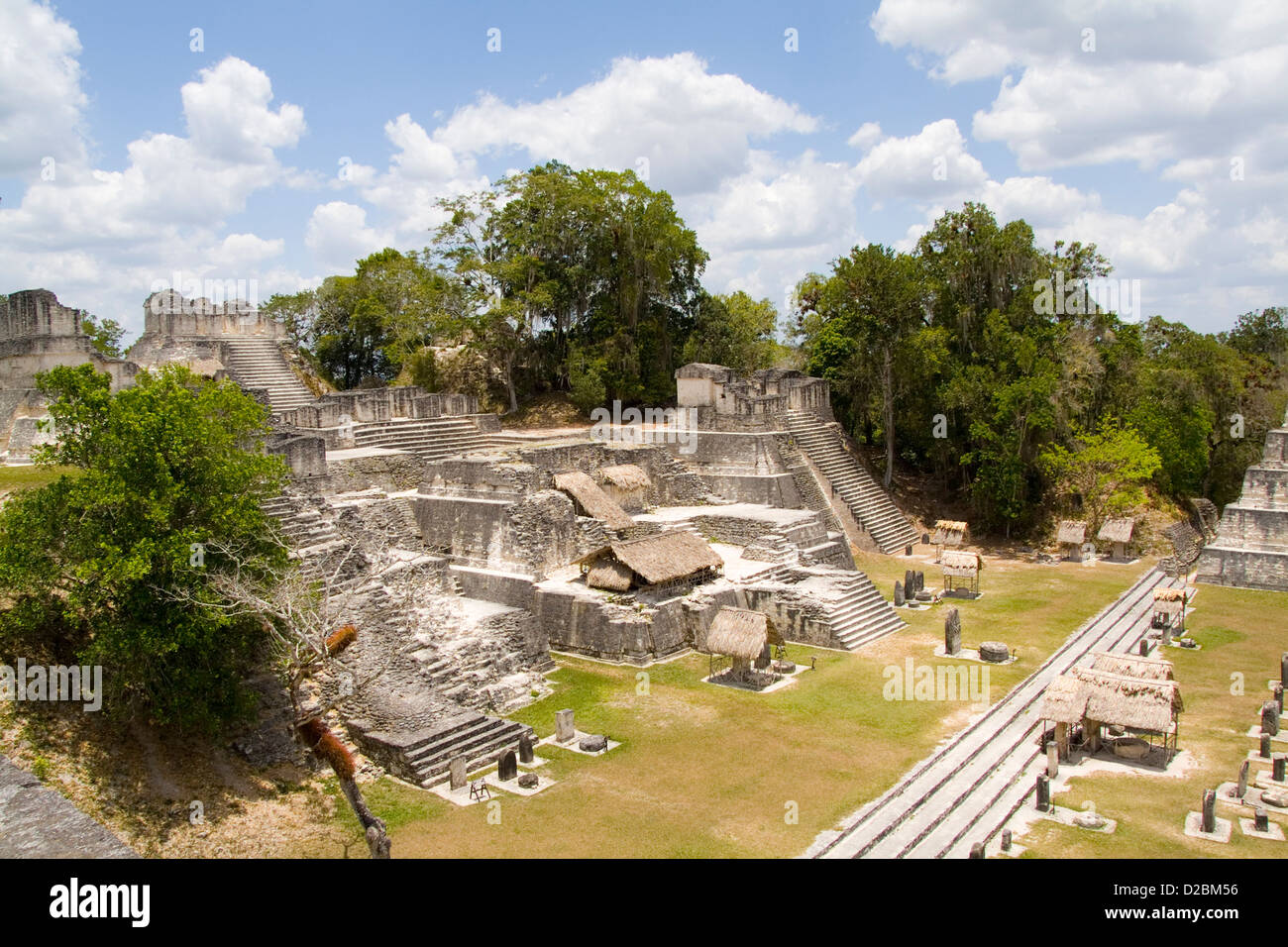 Guatemala, Acropolis North At Gran Plaza, Tikal Guatemala. Mayan Ruins ...