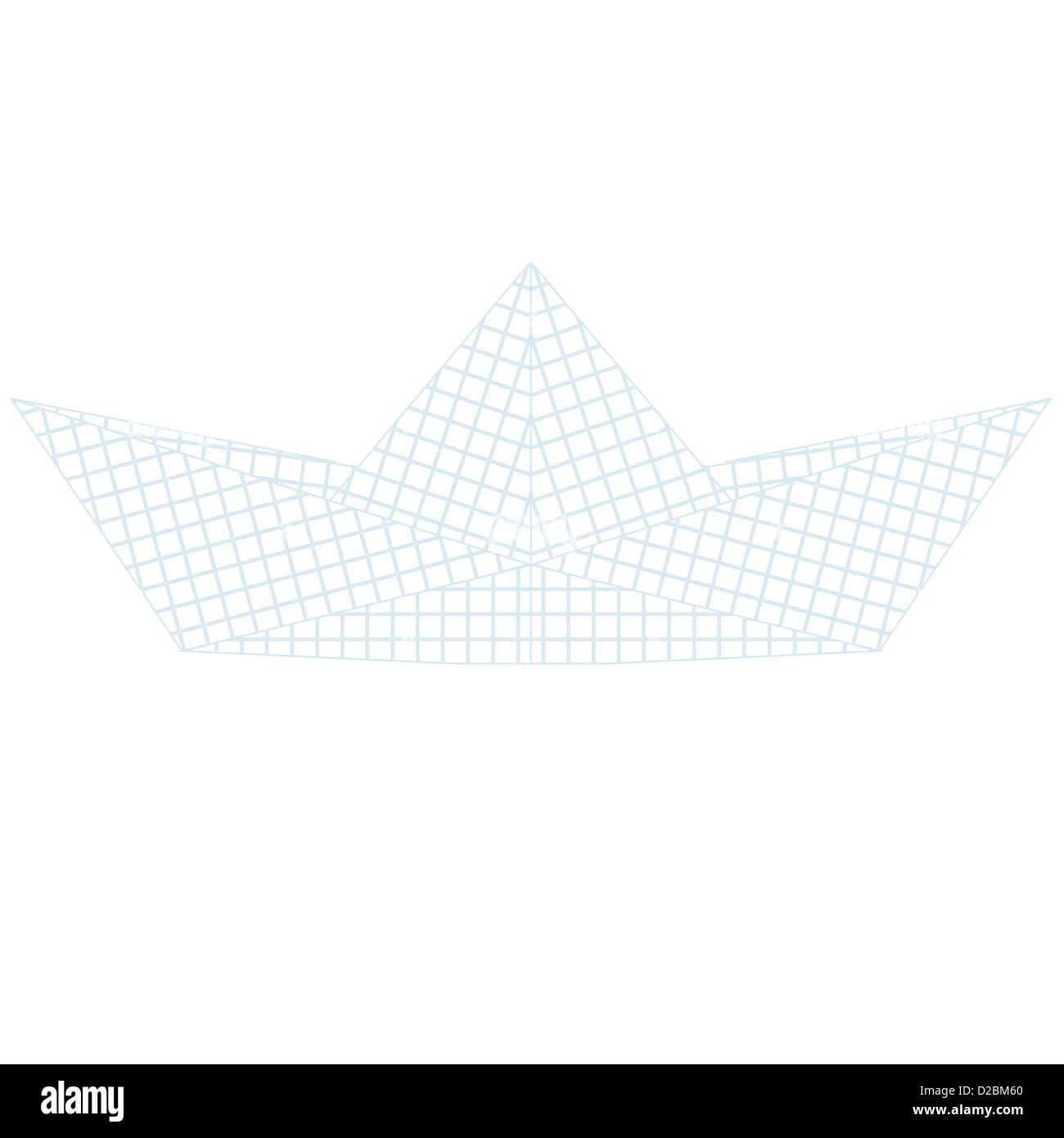 Paper ship origami isolated on white background. vector illustration ...