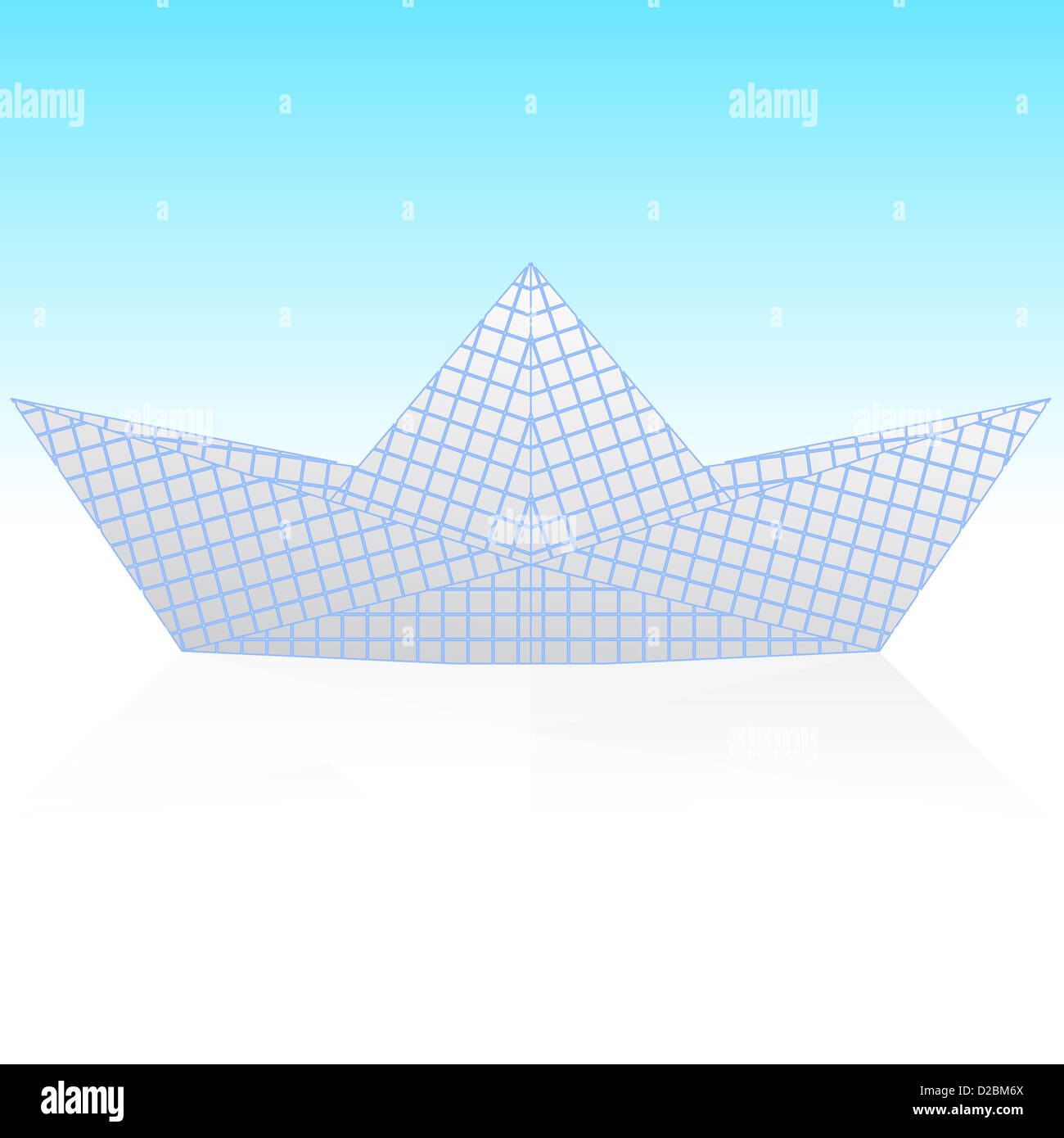 Paper ship origami. vector illustration Stock Photo - Alamy