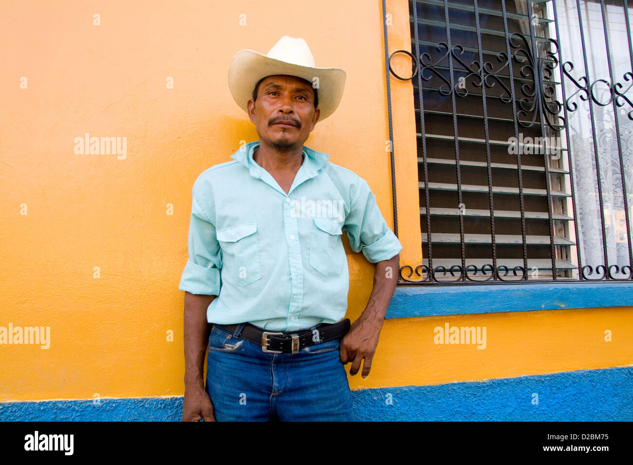 Portrait Of A Honduran Man Stock Photo - Alamy