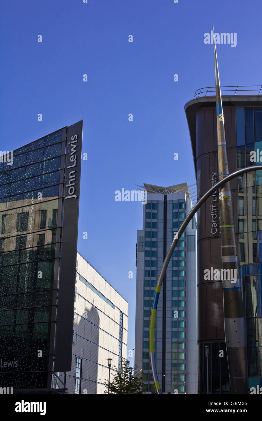 Cardiff Tower Blocks Stock Photo - Alamy