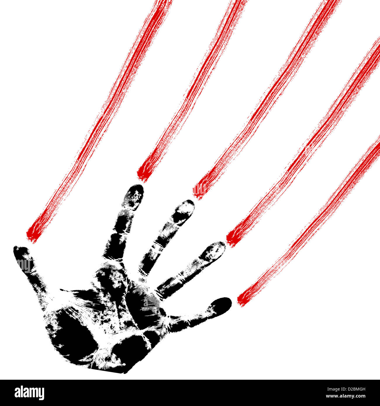 Bloody hand prints hi-res stock photography and images - Alamy