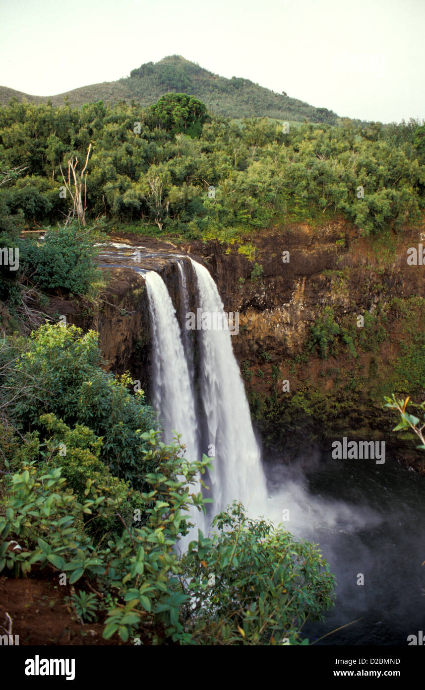 Hawaii, Kauai, Wailua Falls Stock Photo - Alamy