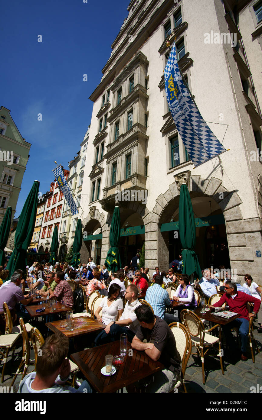 orlando, people, eating, drinking, outdoor, biergarden, restaurant ...