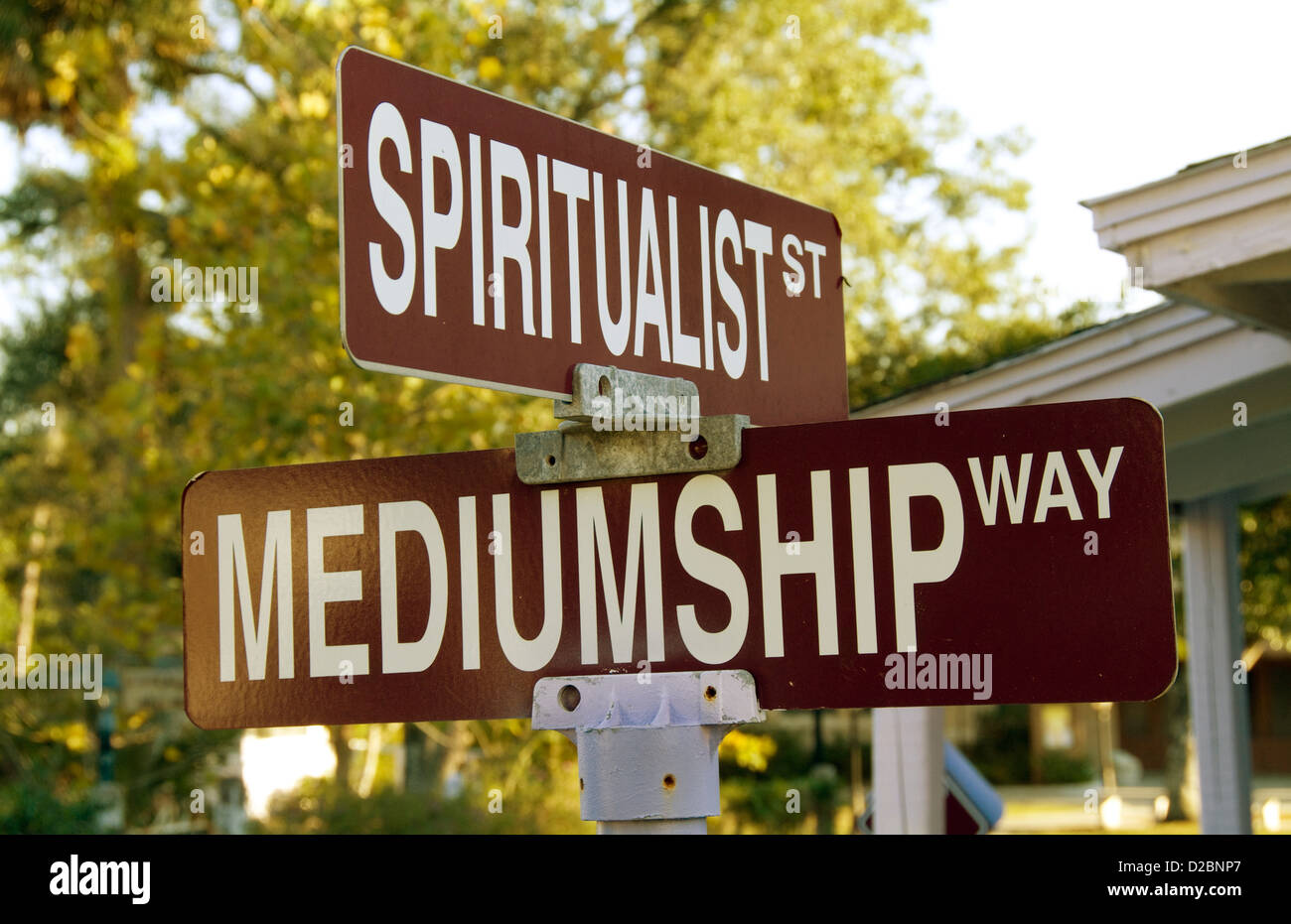 Spiritualism Signs For Streets In Psychic Village Of Cassadaga Florida ...