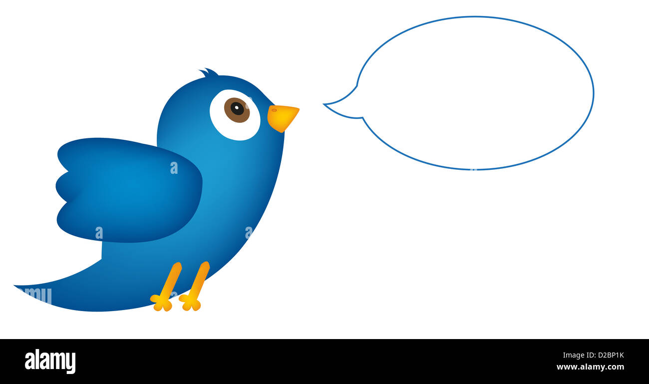 Bird with blue backdrop Cut Out Stock Images & Pictures - Alamy