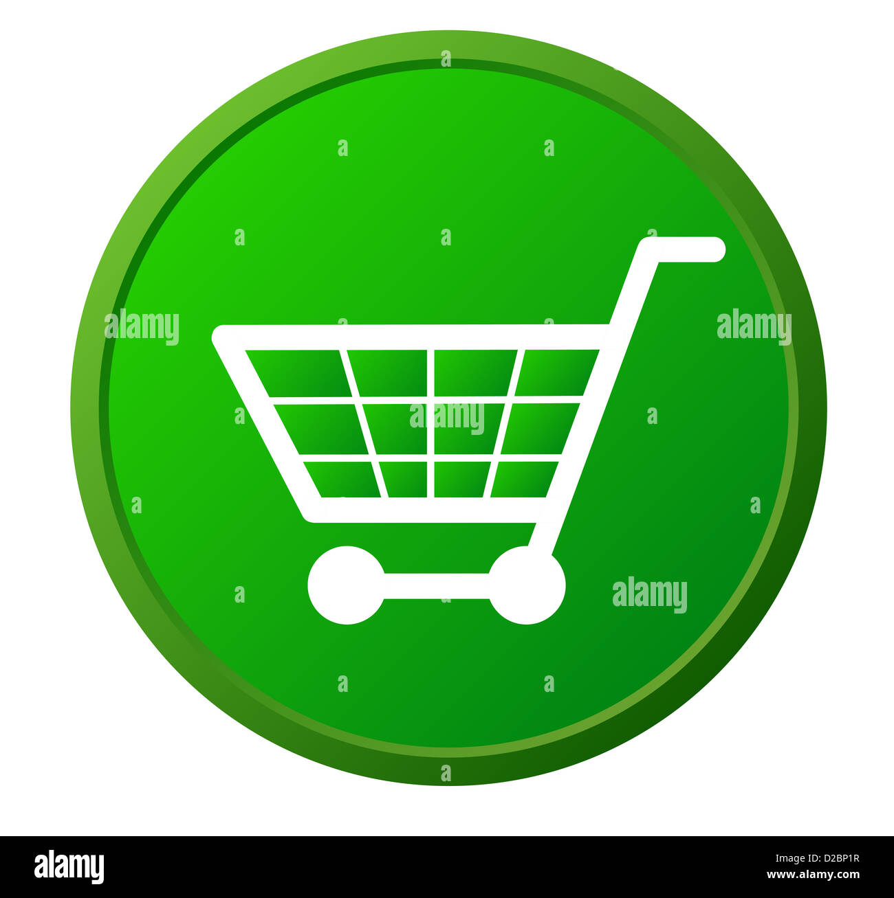 Shopping basket button Stock Photo - Alamy