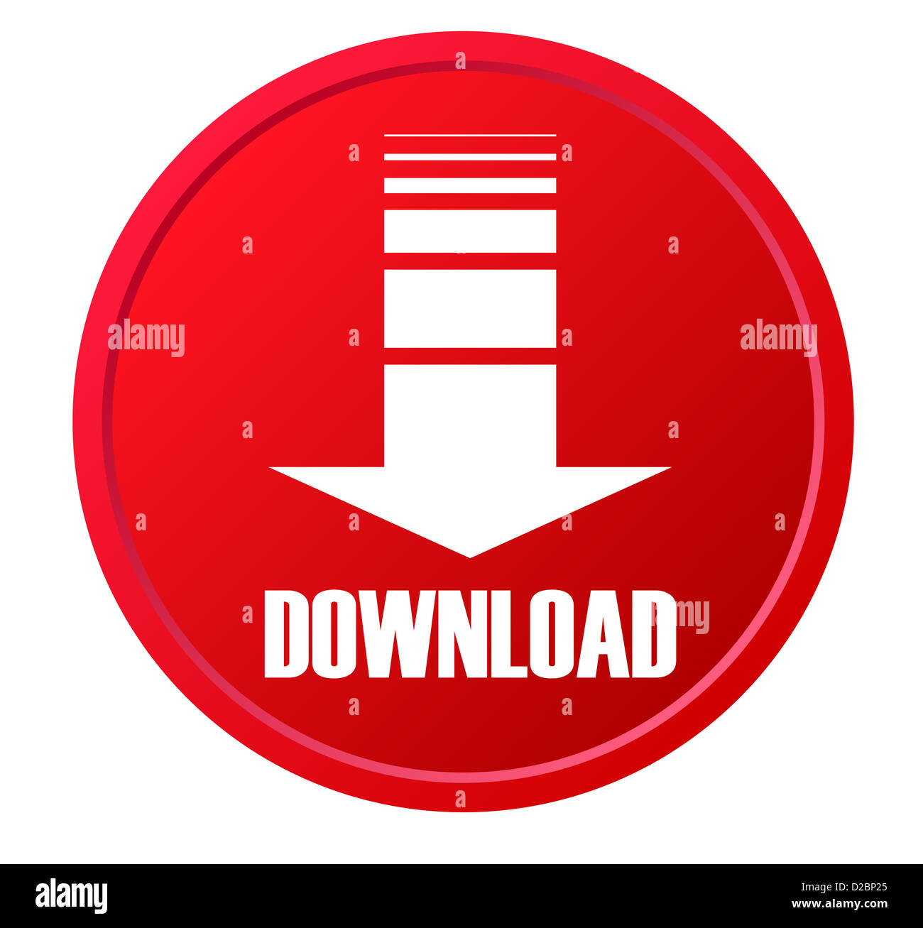 Red download button Stock Photo - Alamy