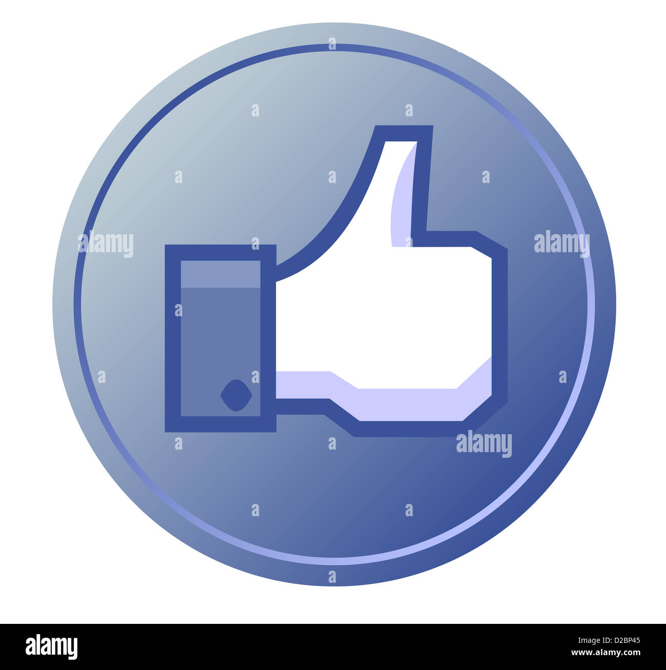 Thumb up button Stock Photo - Alamy