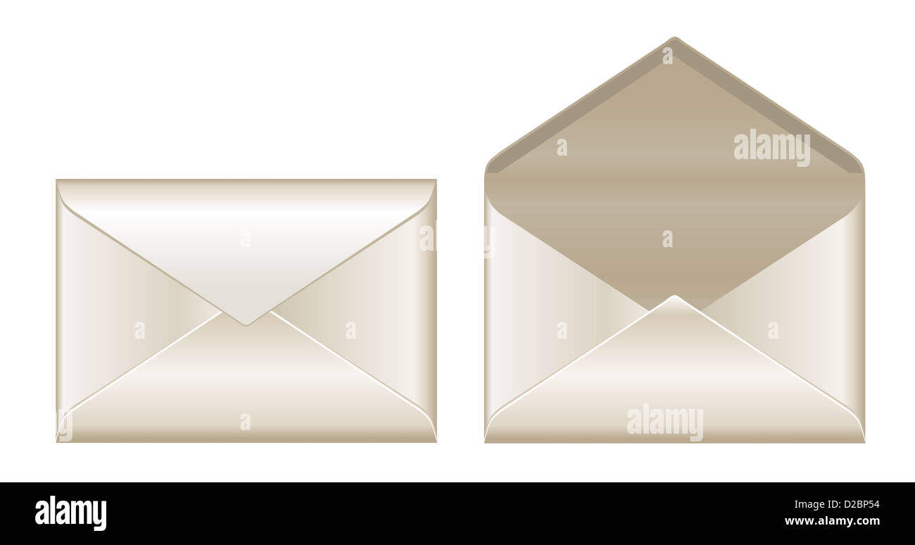 Open and closed envelopes Stock Photo - Alamy