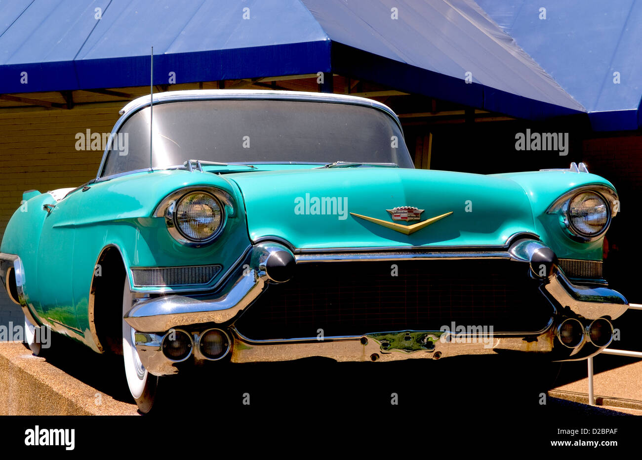 Elvis Presley Cadillac At Graceland In Memphis, Tennessee Stock Photo ...