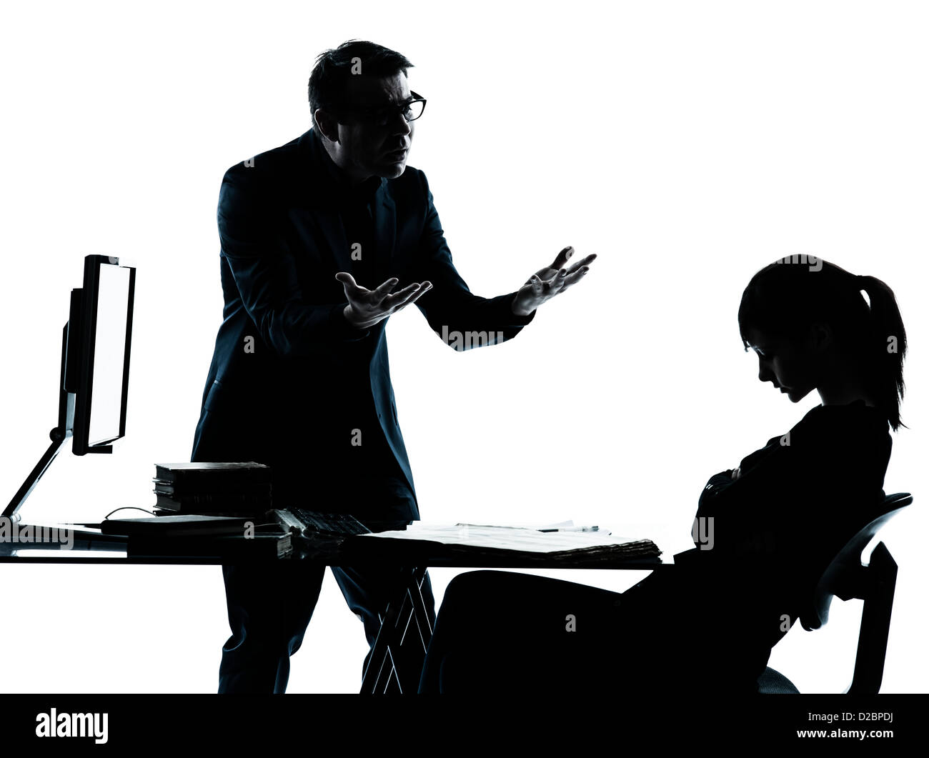 one man father professor and student teenager girl helping for homework ...