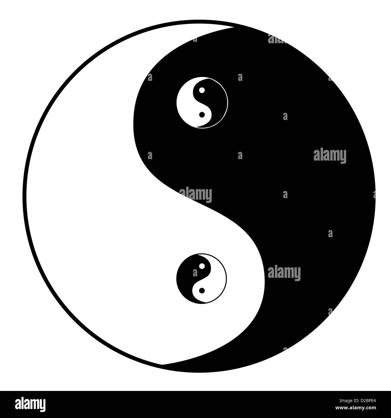 Ying yang symbol Stock Photo - Alamy