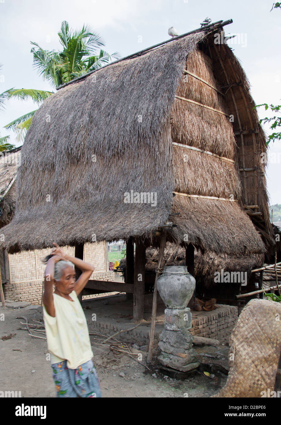 Sasak Tribe Village, Lombok Island, Indonesia Stock Photo - Alamy