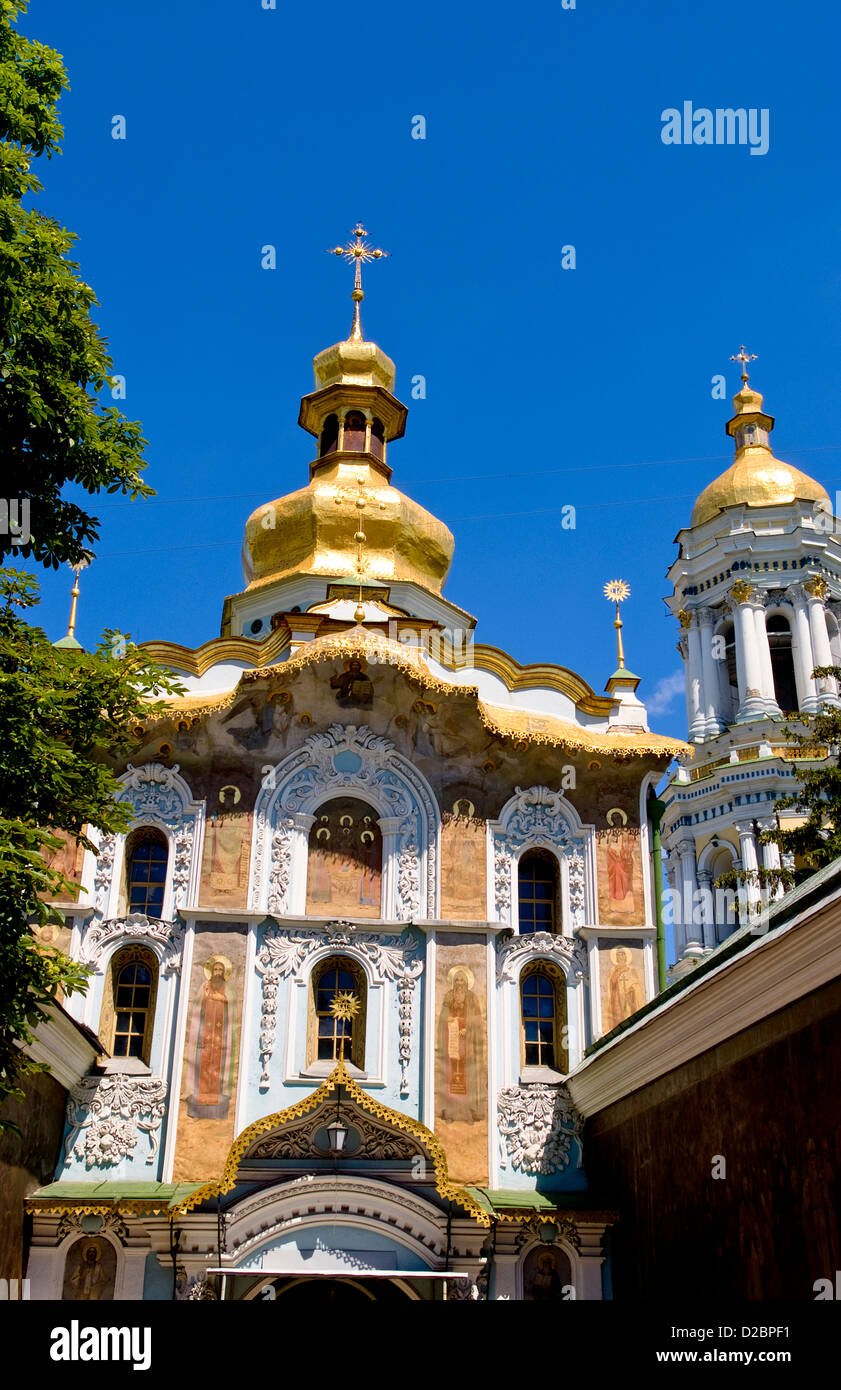 Dome Of The Trinity Over The Gate Church In Kiev, Ukraine Stock Photo ...