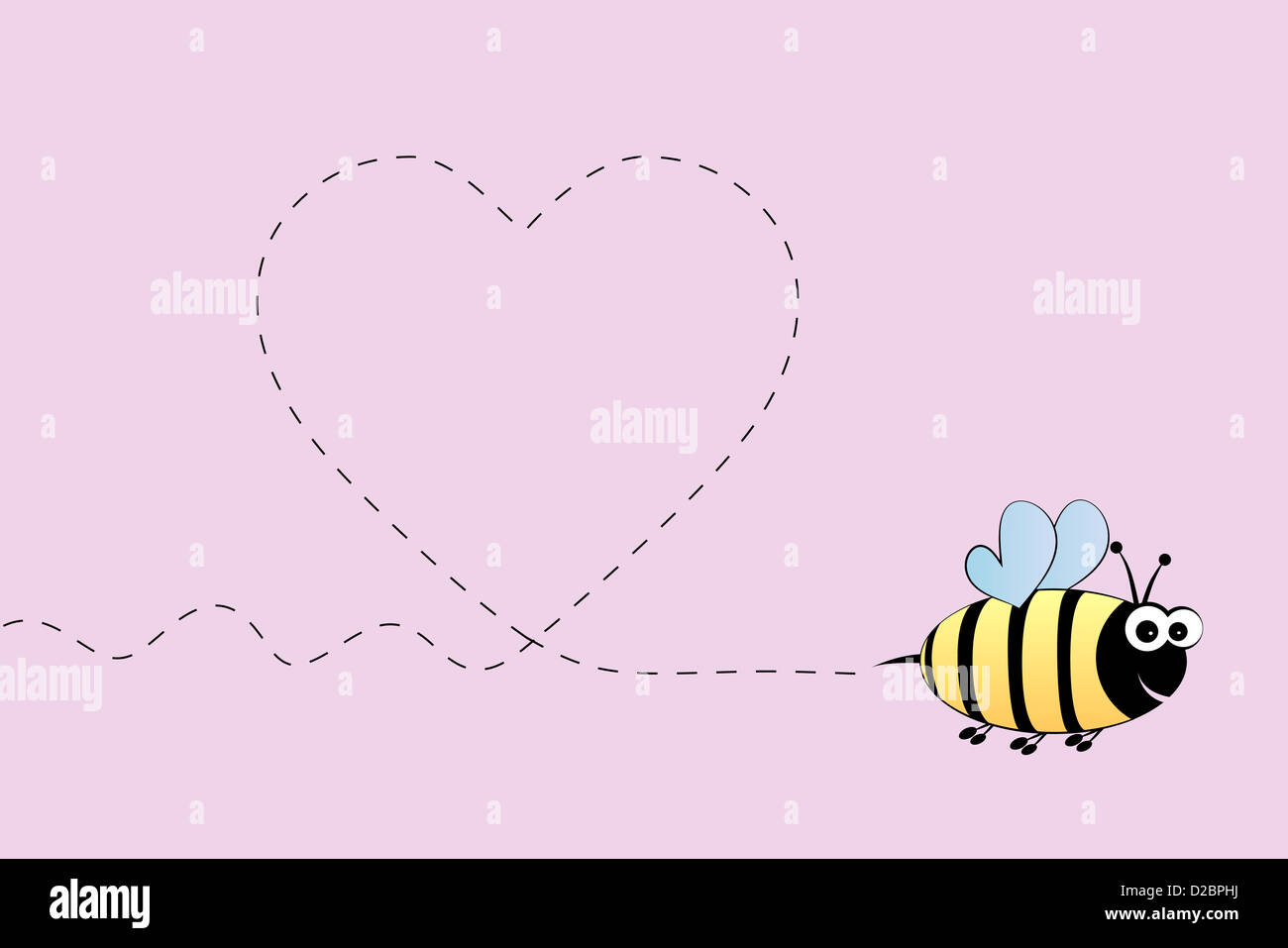 Bee in love Stock Photo - Alamy