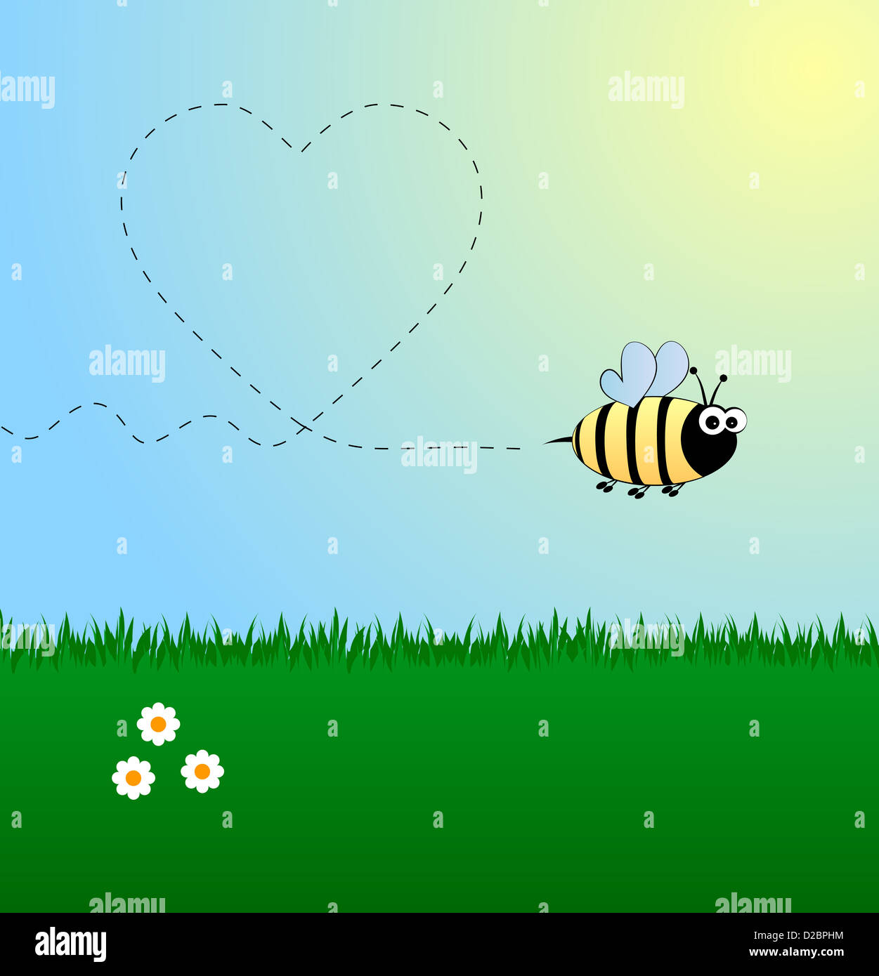 Bee in love Stock Photo - Alamy