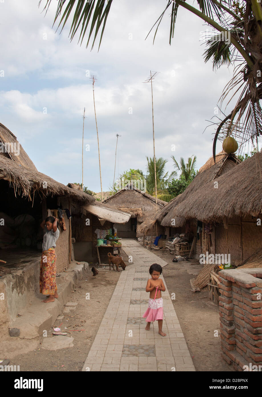 Sasak Tribe Village, Lombok Island, Indonesia Stock Photo - Alamy