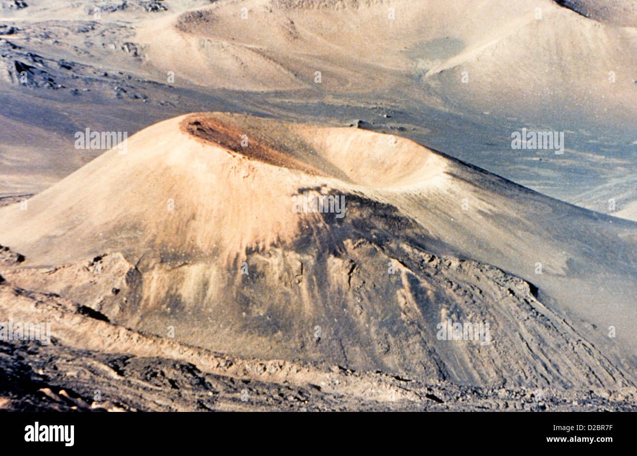 Craters In Volcano In Maui, Hawaii, At Haleakala Volcano National Park ...