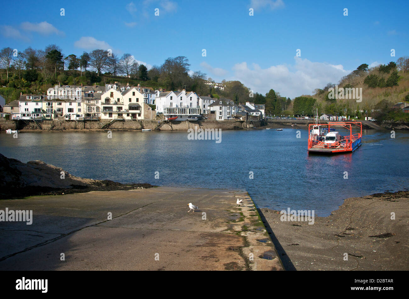 Fowey Cornwall UK River Stock Photo - Alamy