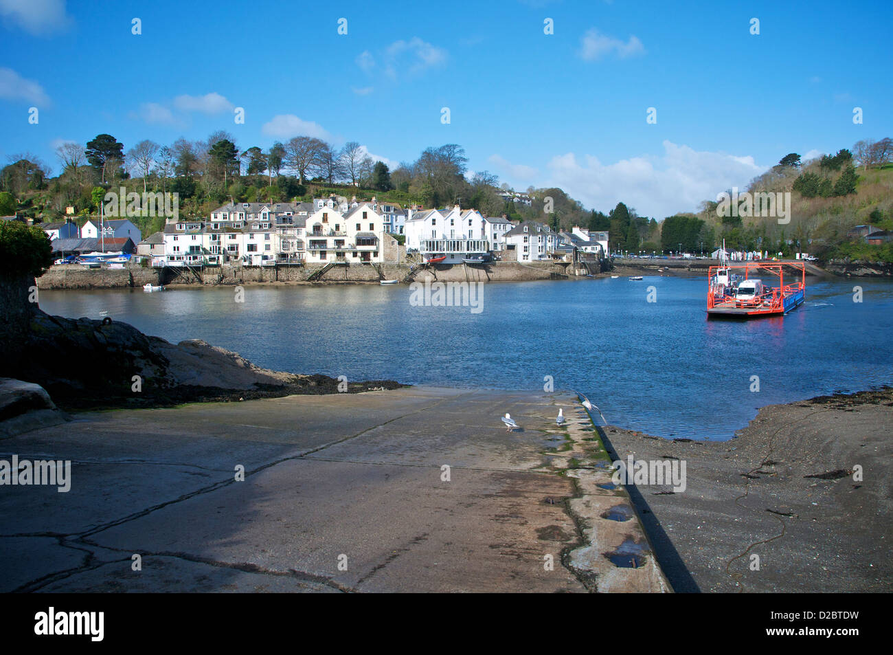 Fowey Cornwall UK River Stock Photo - Alamy
