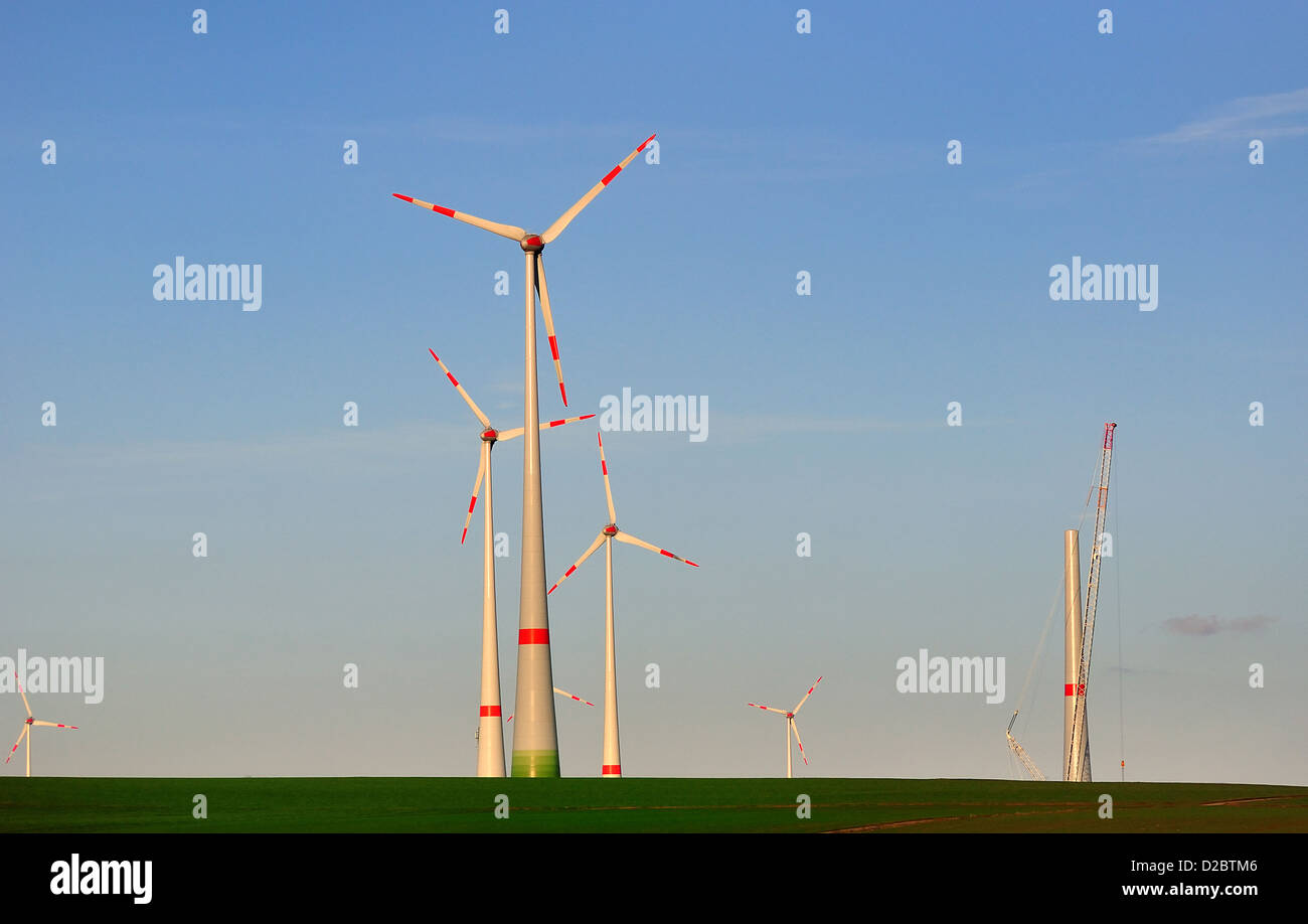 Wind farm energy construction hi-res stock photography and images - Alamy