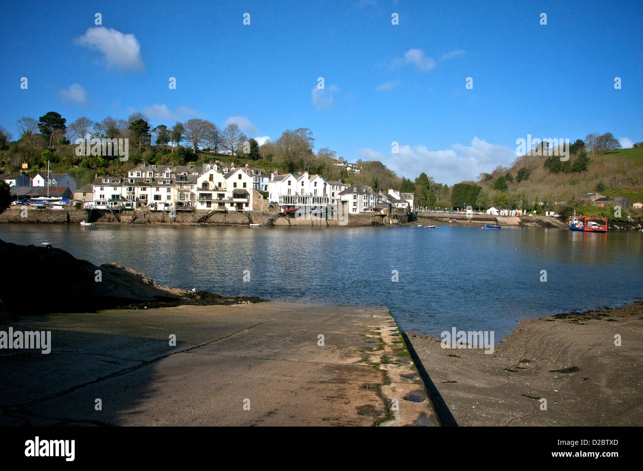 Fowey Cornwall UK River Bodinnick Stock Photo - Alamy