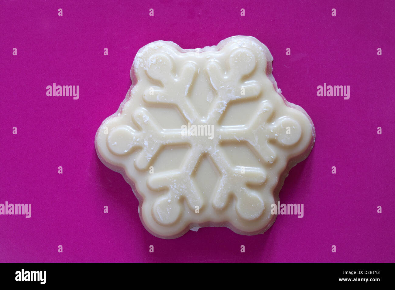 White chocolate snowflakes hi-res stock photography and images - Alamy