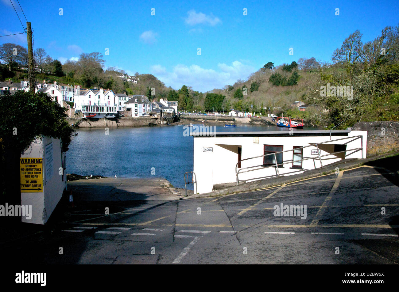 Fowey Cornwall UK River Bodinnick Stock Photo - Alamy