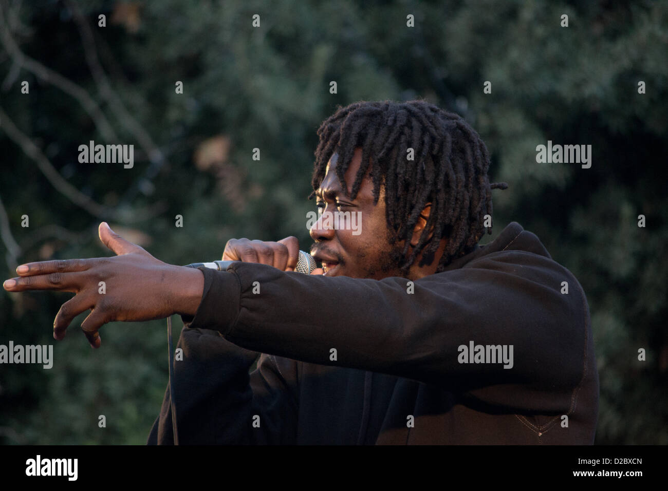 Black rapper rasta hi-res stock photography and images - Alamy