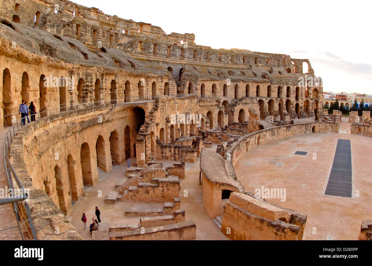 Inside El Jem Roman Amphitheater, El Jem, Tunisia Stock Photo - Alamy