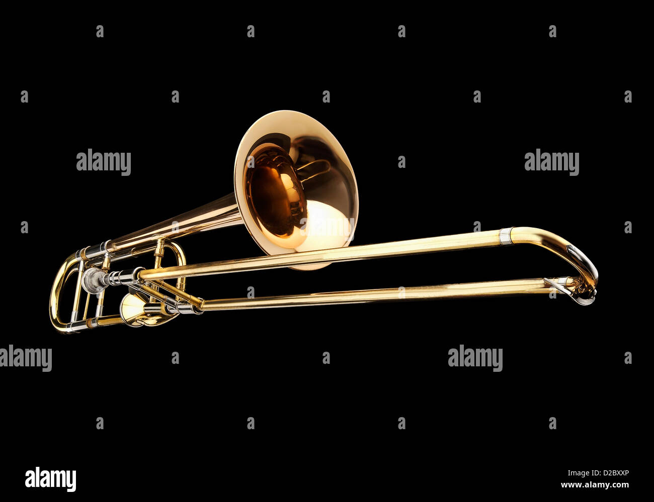 Brass trombone hi-res stock photography and images - Alamy