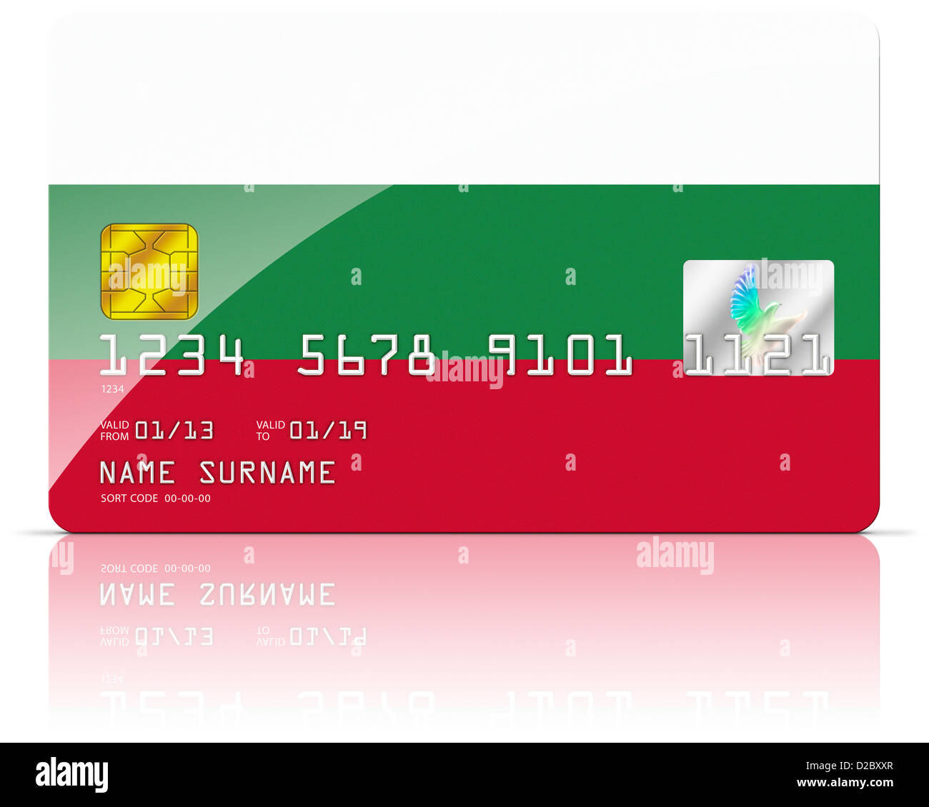 Bulgaria credit card. Clipping path included Stock Photo - Alamy