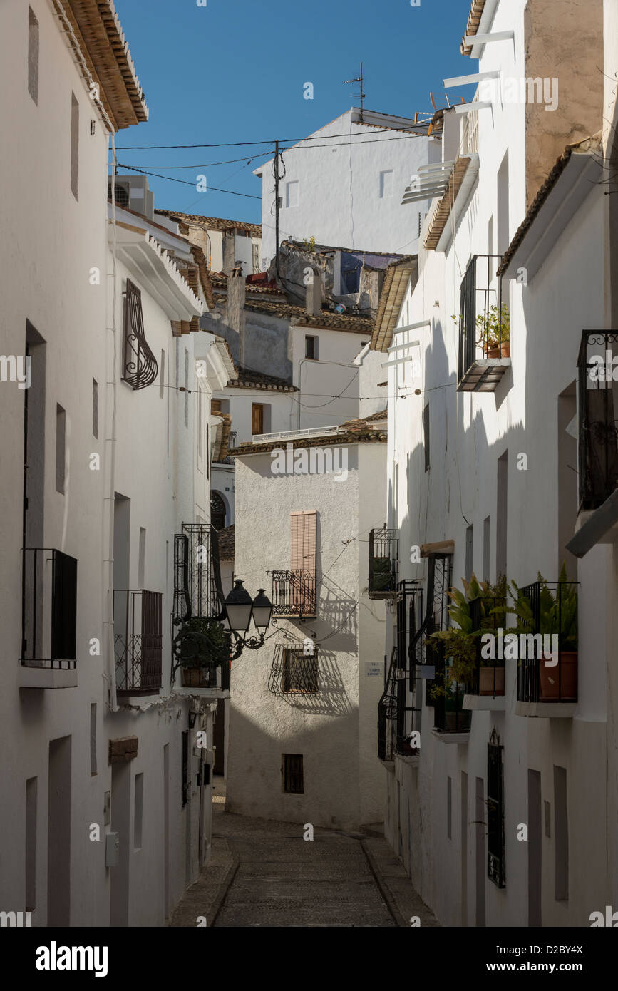 Altea village street hi-res stock photography and images - Alamy