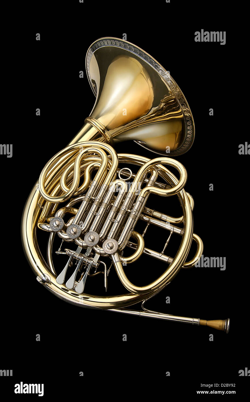 French Horn Wind Instrument High Resolution Stock Photography and ...
